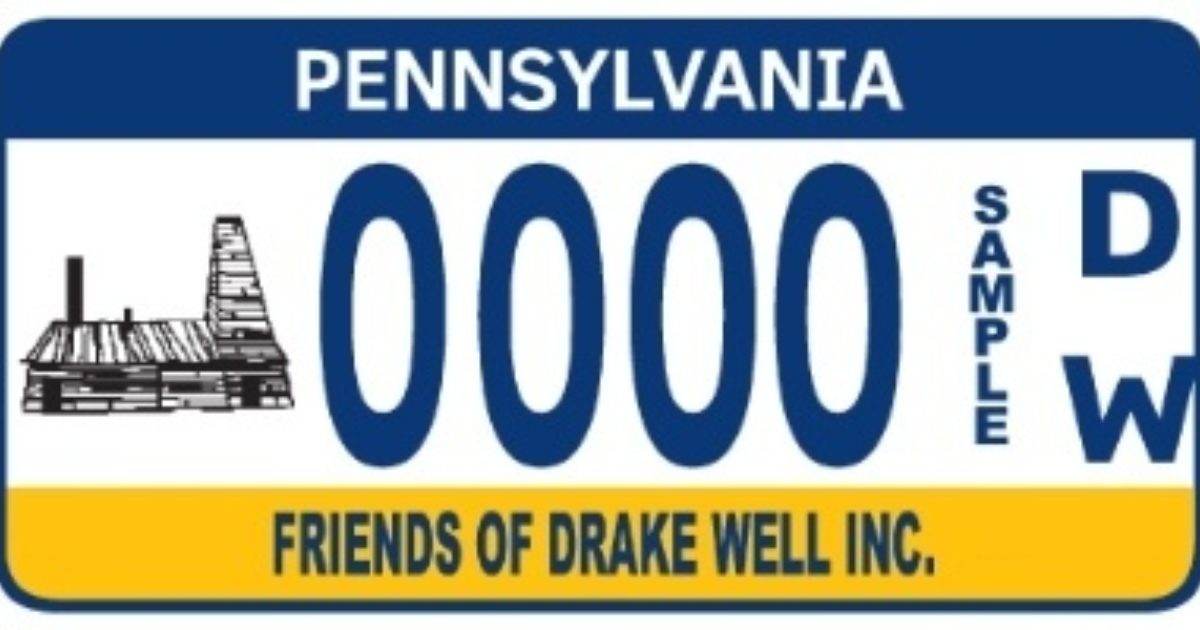 Specialty License Plate | Drake Well Museum